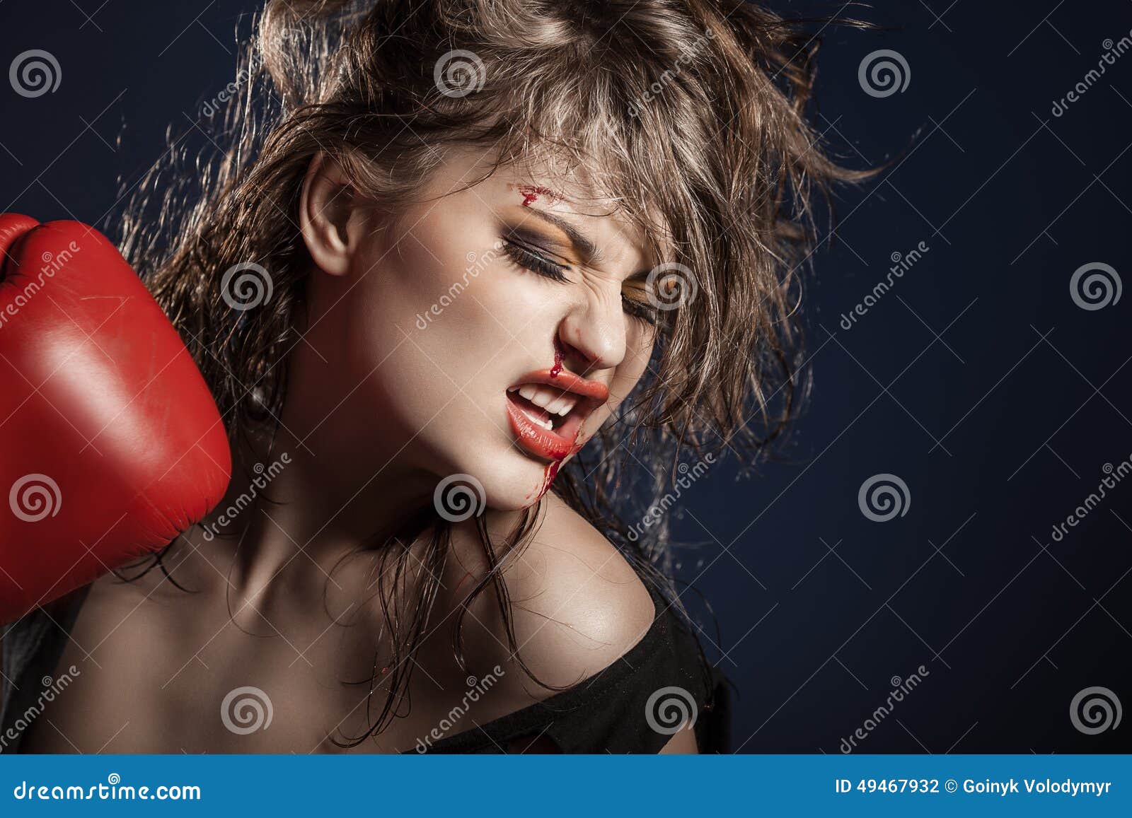 Girl boxer stock photo. Image of fight, body, caucasian - 49467932