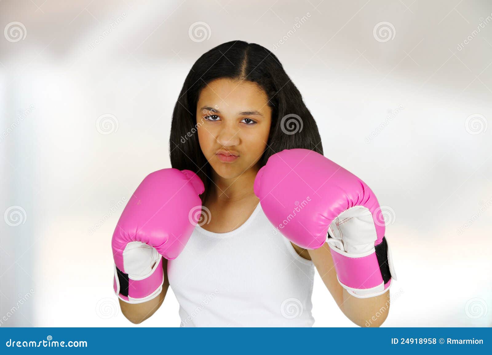 Girl Boxing stock photo. Image of athletic, sport, female - 24918958