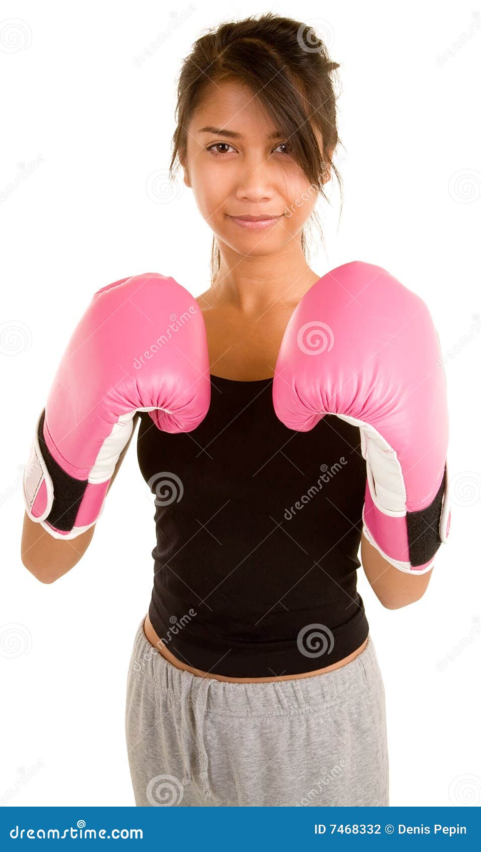 Girl Boxing stock photo. Image of padded, martial, beautiful - 7468332