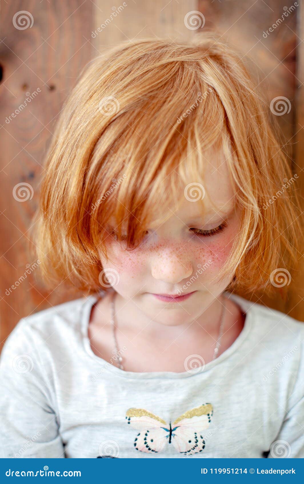 A Girl with a Bright Blush on Her Cheeks Stock Photo - Image of pretty ...