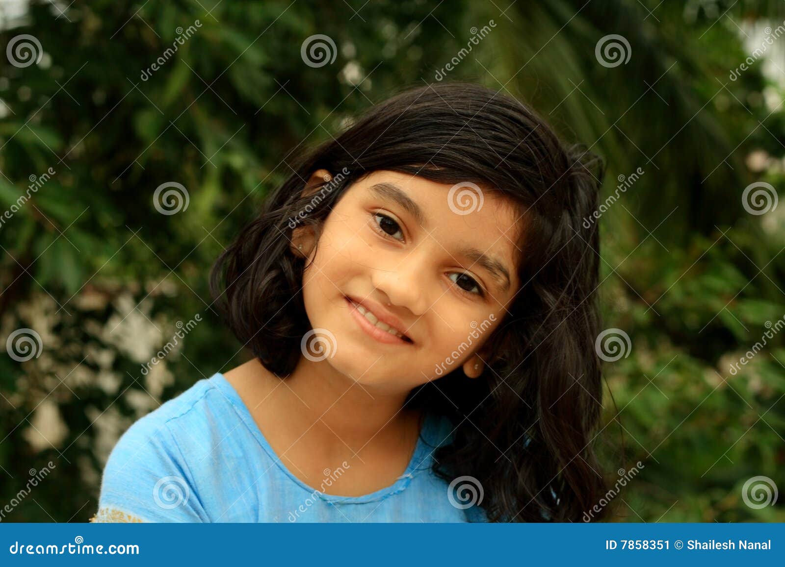 Girl with bright face stock image. Image of portrait, fantastic - 7858351