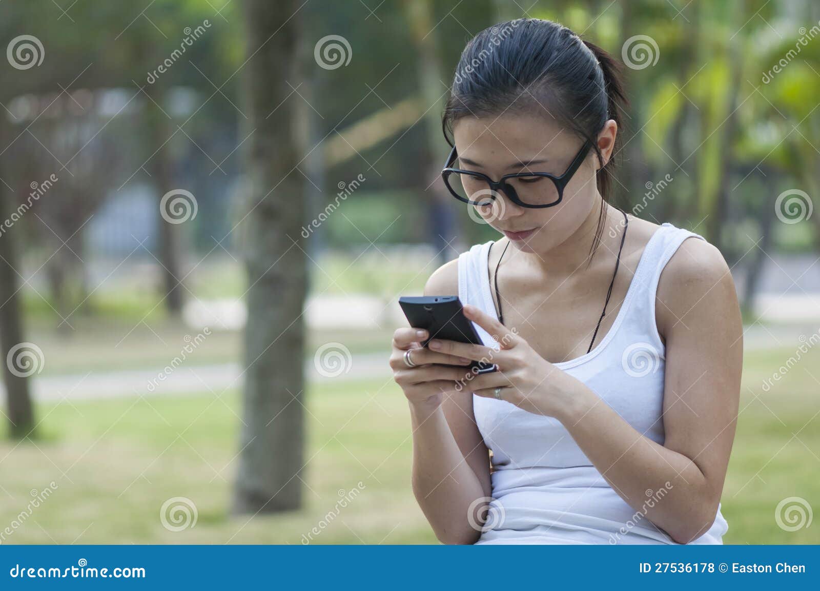 A girl is calling stock photo. Image of girl, phone, woman - 27536178