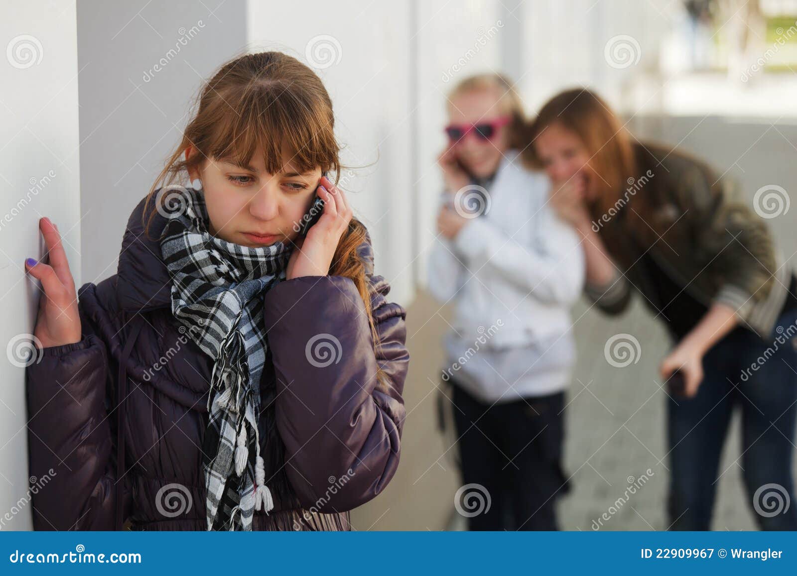 Teen Girl Calling on the Cell Phone Stock Image - Image of girl ...