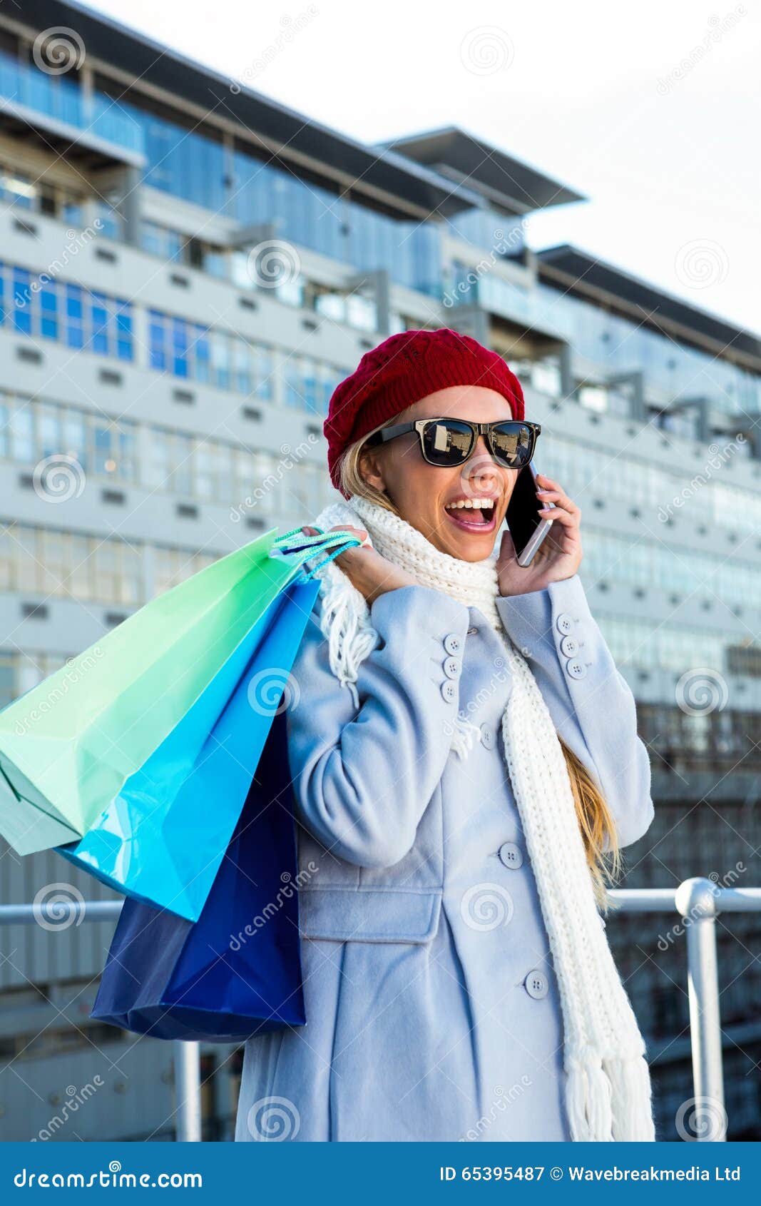 Girl Calling during Shopping Stock Image - Image of adult, fair: 65395487