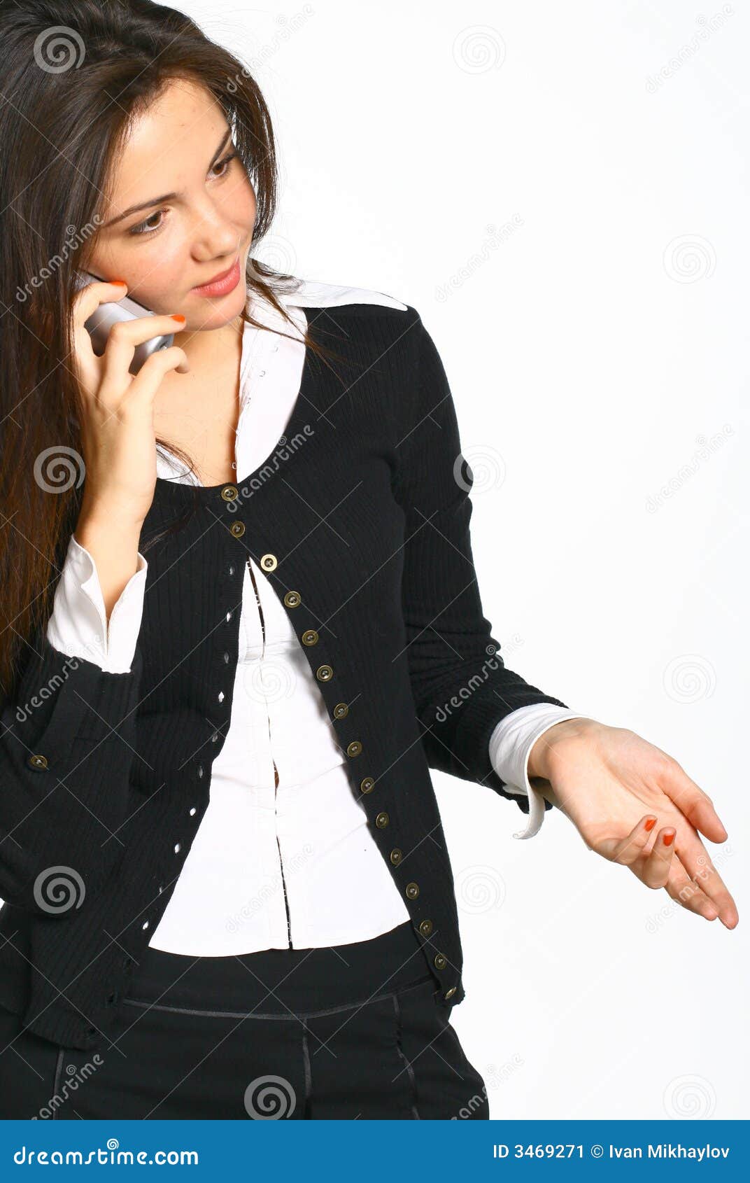 Girl calls stock image. Image of message, person, females - 3469271