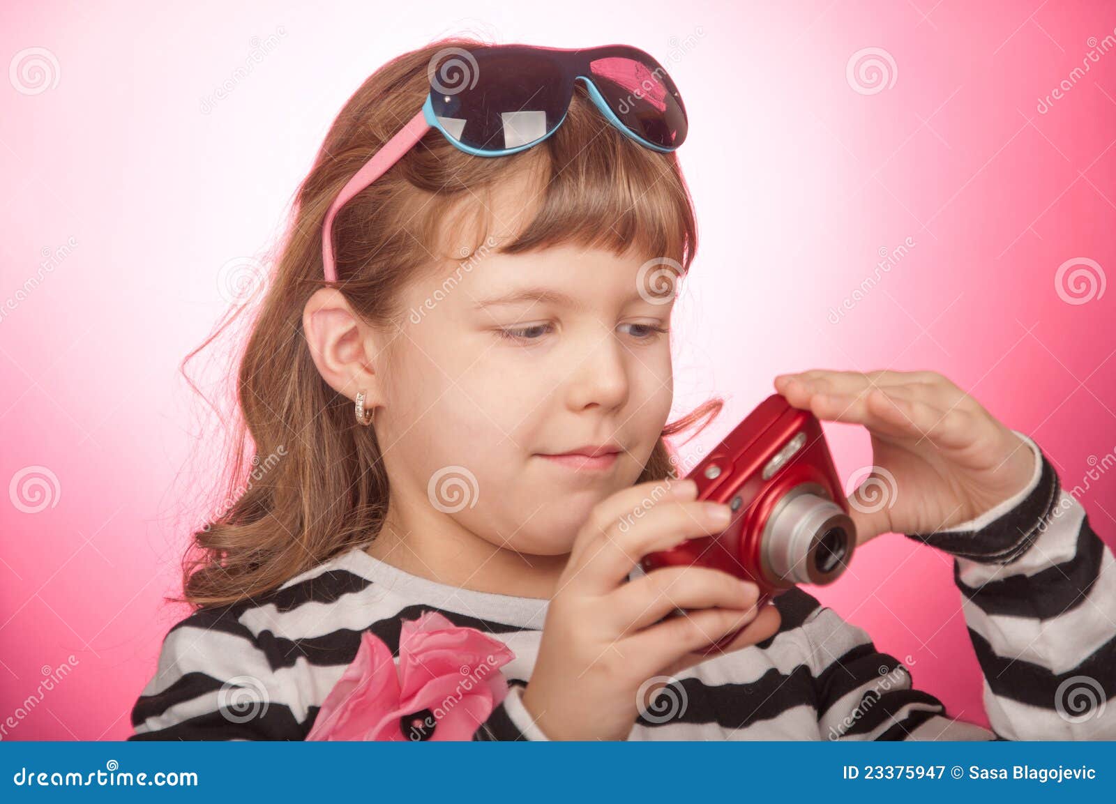 Girl with a camera stock image. Image of camera, leisure - 23375947