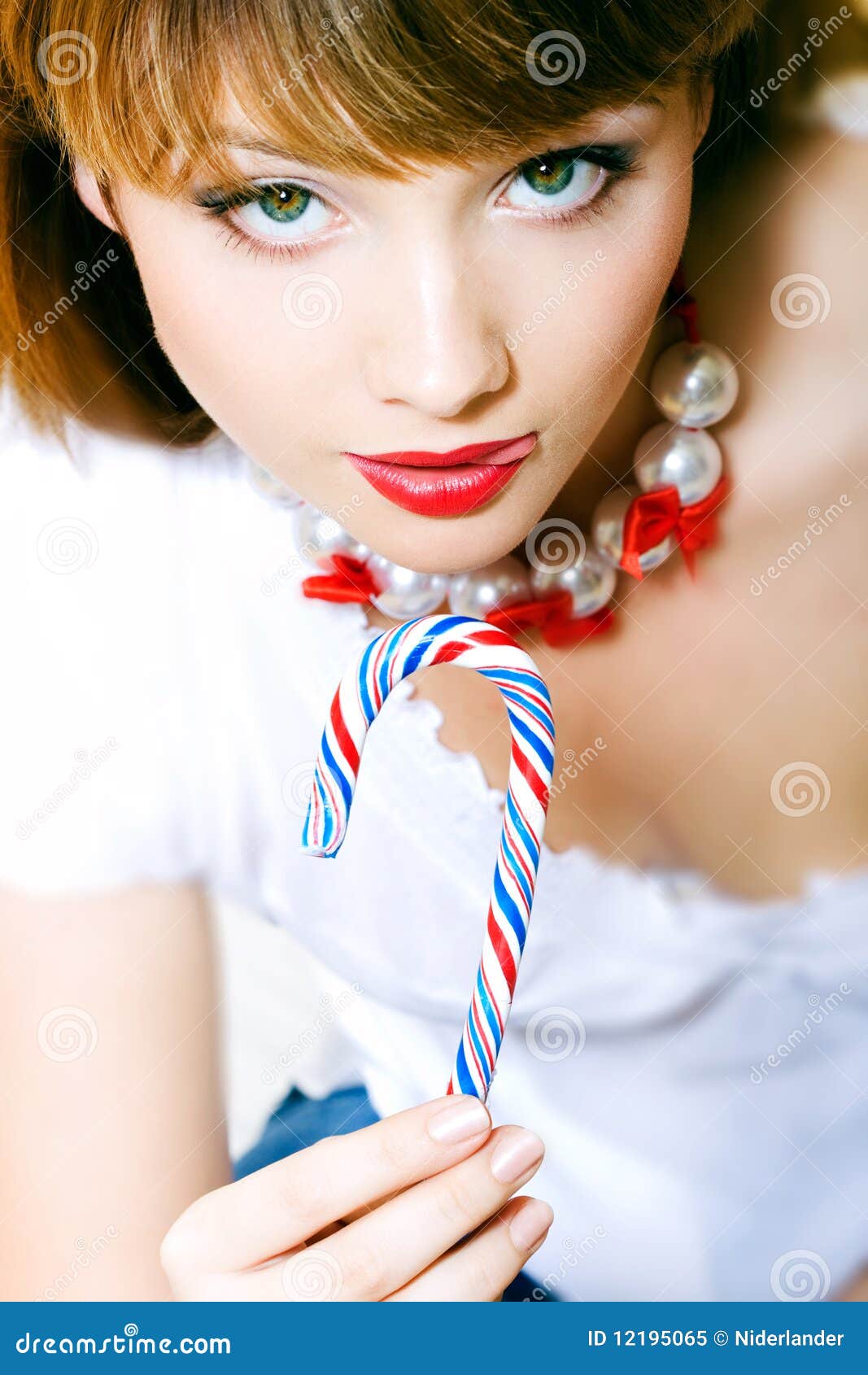 Girl with candy stock image. Image of girl, brows, elegance - 12195065
