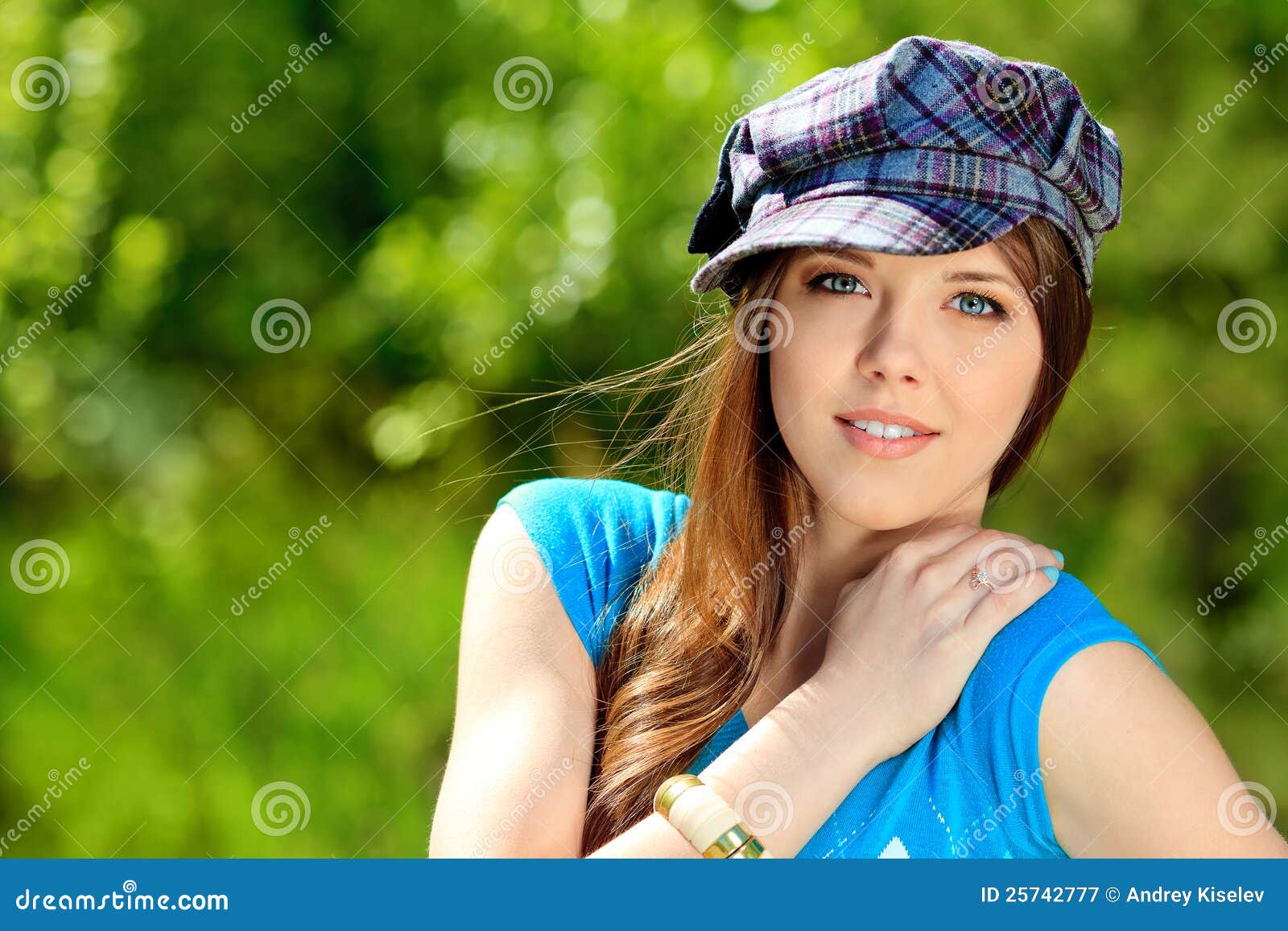 Girl in cap stock image. Image of life, modern, person - 25742777