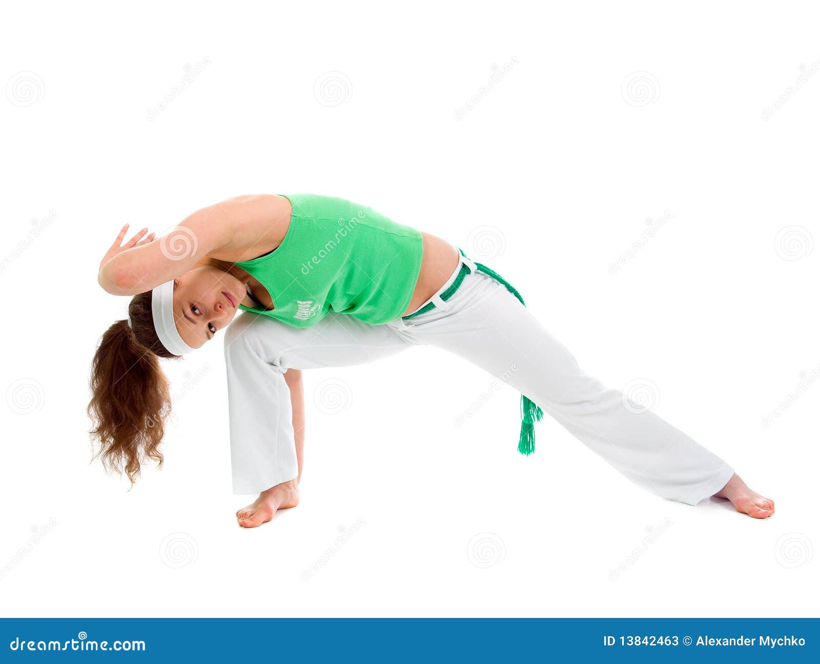 Girl Capoeira Dancer Posing Stock Image - Image of capoeira, muscle ...