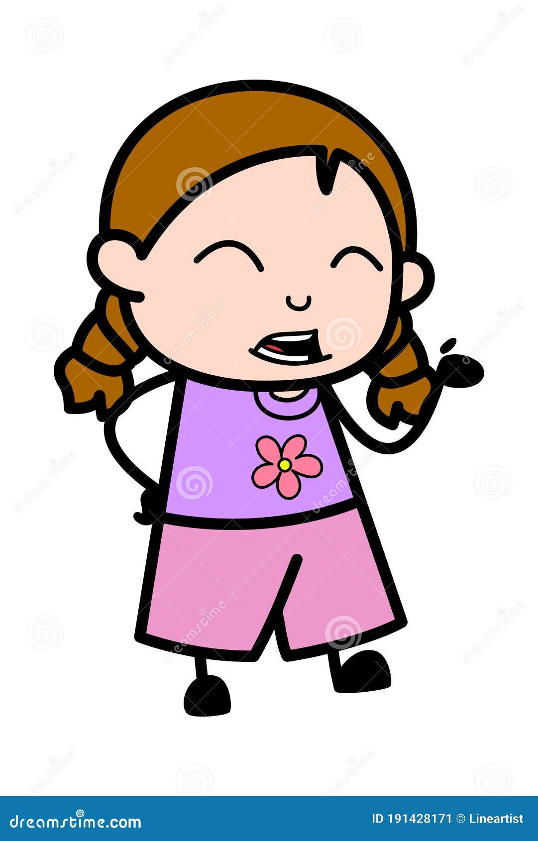 Girl Cartoon Arguing stock illustration. Illustration of teen - 191428171