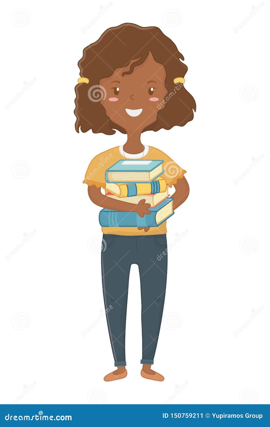 Girl Cartoon of School Design Stock Vector - Illustration of expression ...