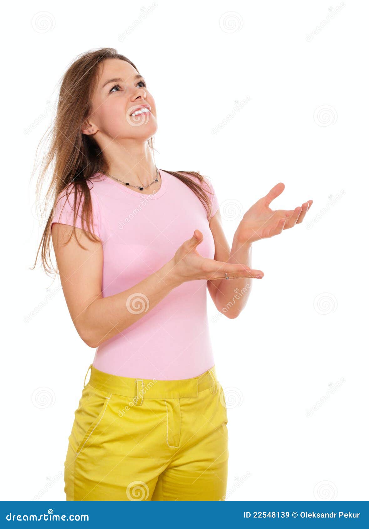 Girl Catch Falling from the Above Stock Image - Image of wind, smile ...