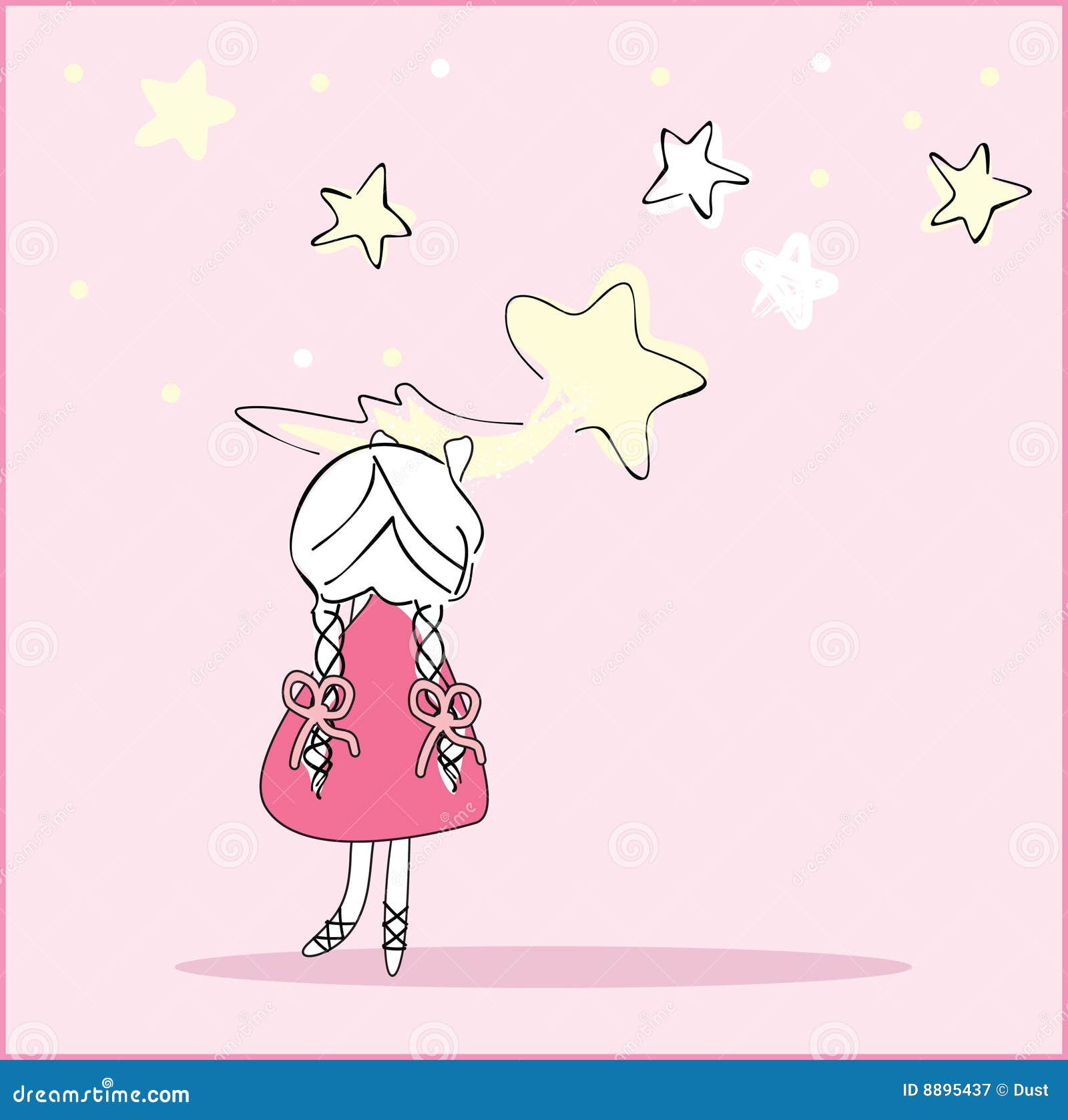 Falling Star Vector Illustration - Black Shooting Star With Elegant ...