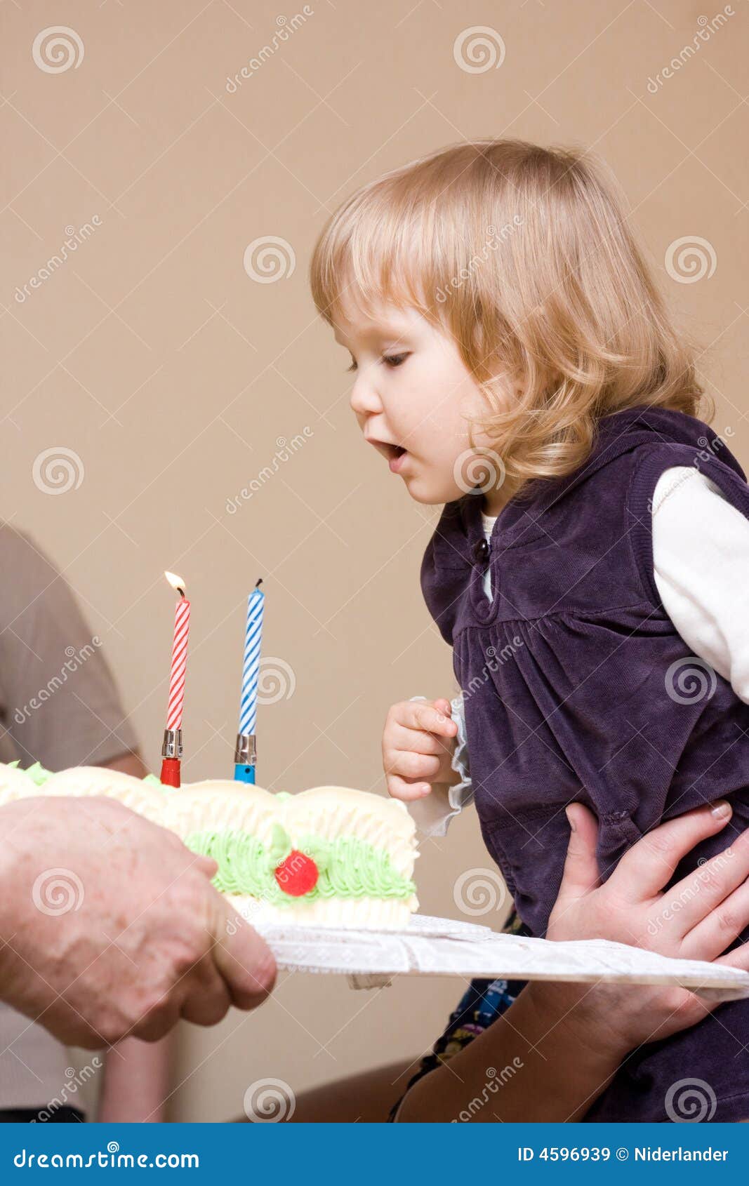 Girl Celebrating First Birthday Stock Image - Image of girl, lifestyles ...