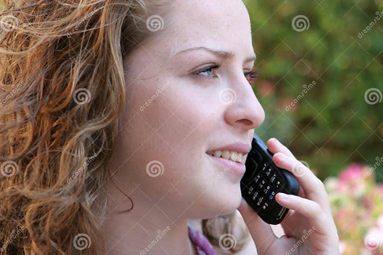 Girl with cell phone stock image. Image of cell, love - 2789903