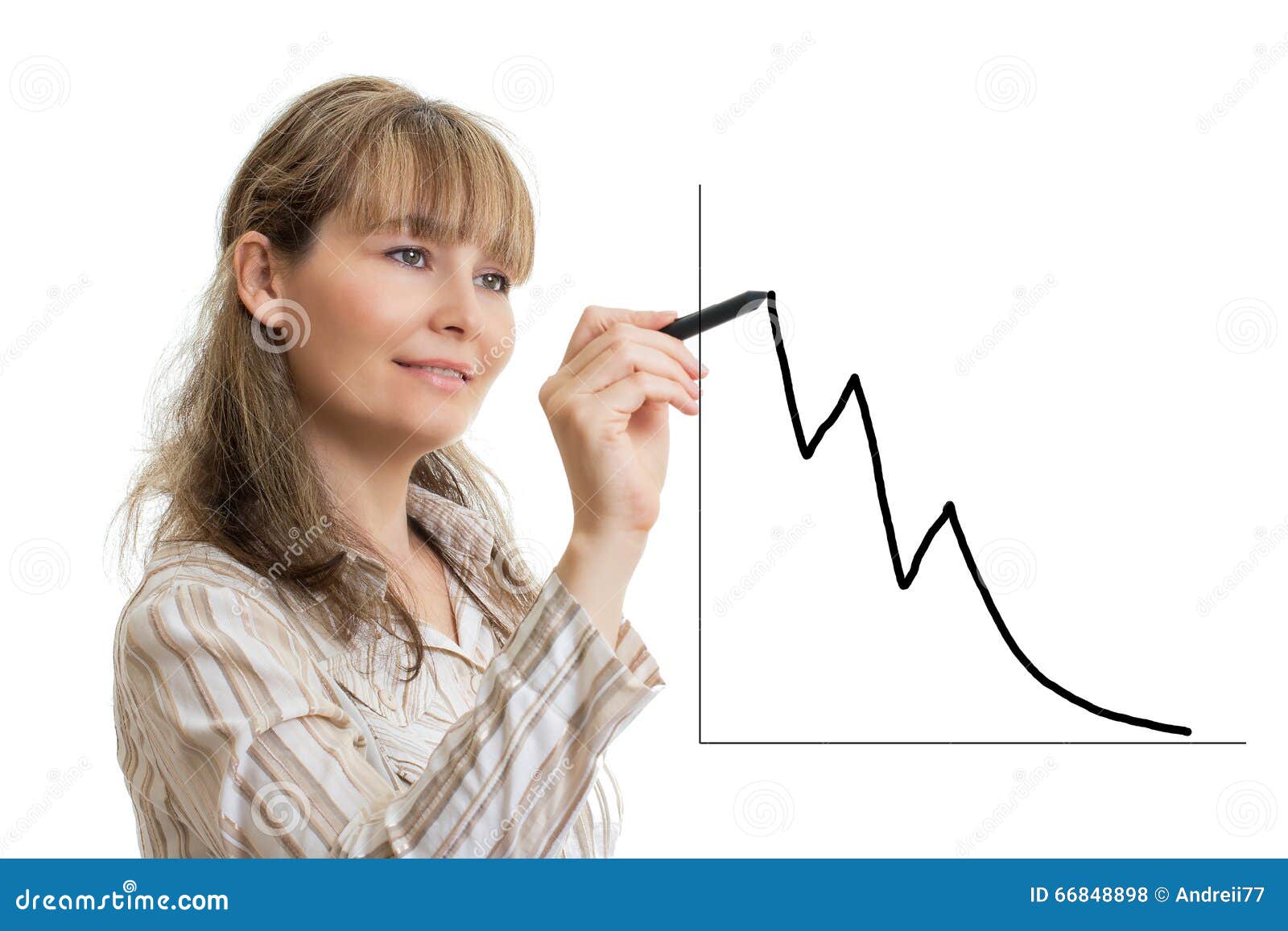 The girl chart stock photo. Image of office, females - 66848898