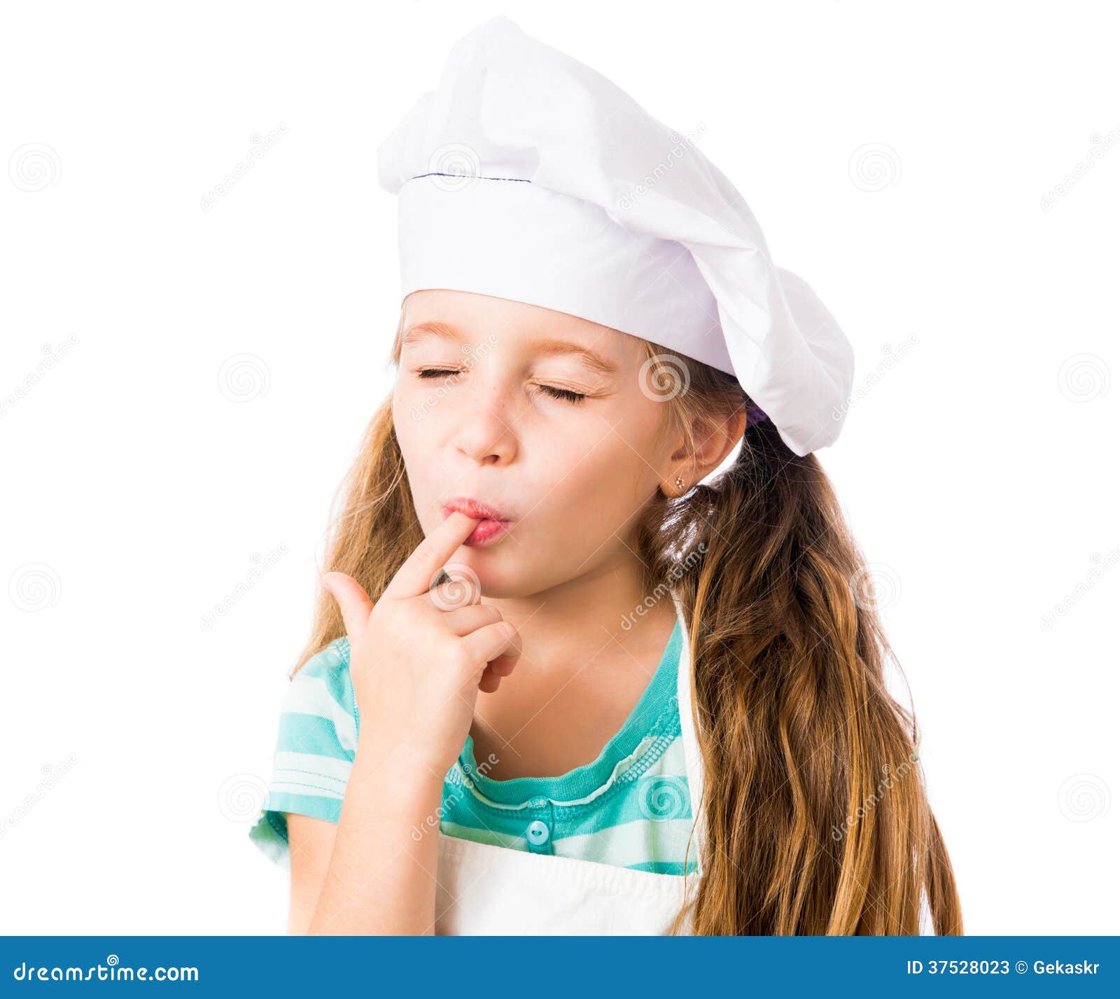 Girl in chef hat stock image. Image of portrait, children - 37528023