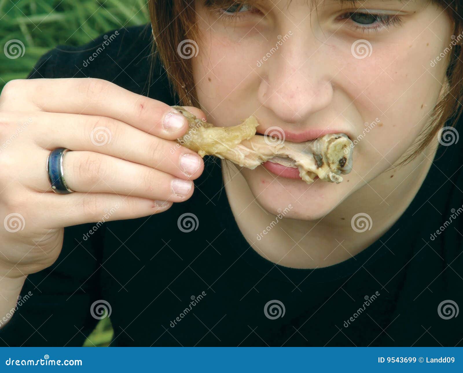 Girl With Chicken Stock Photography | CartoonDealer.com #37750868