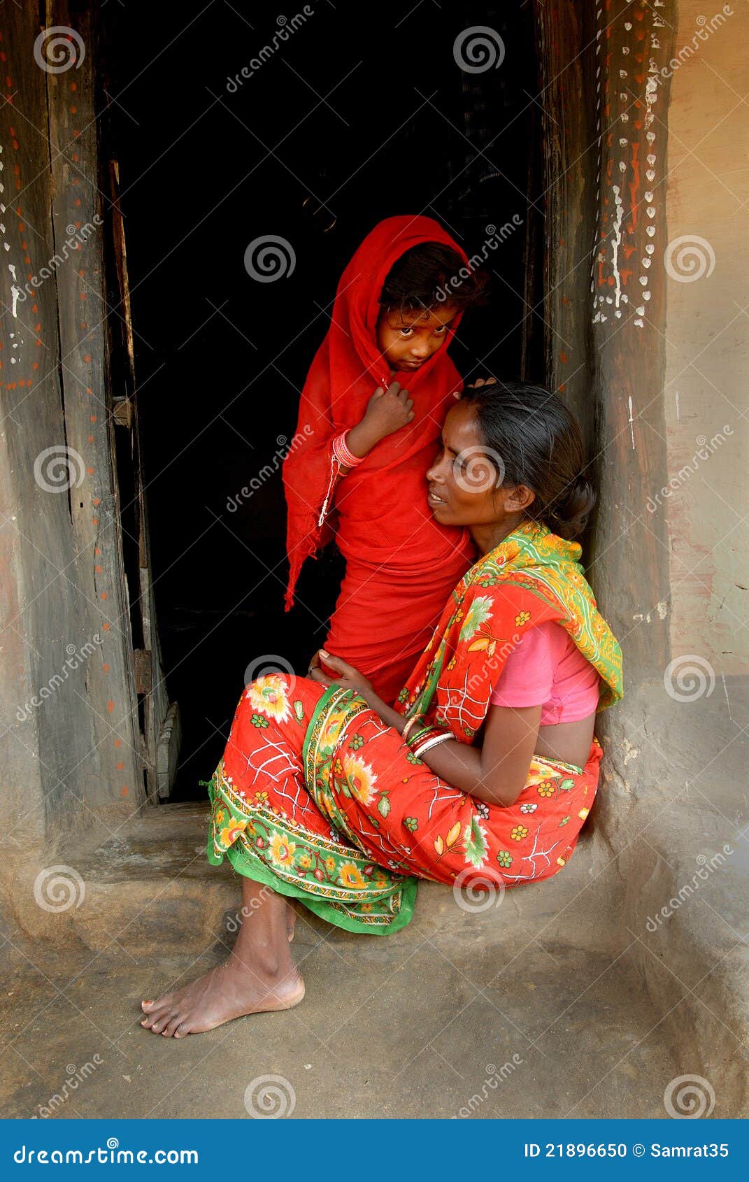 Girl child in India editorial image. Image of rural, birbhum - 21896650