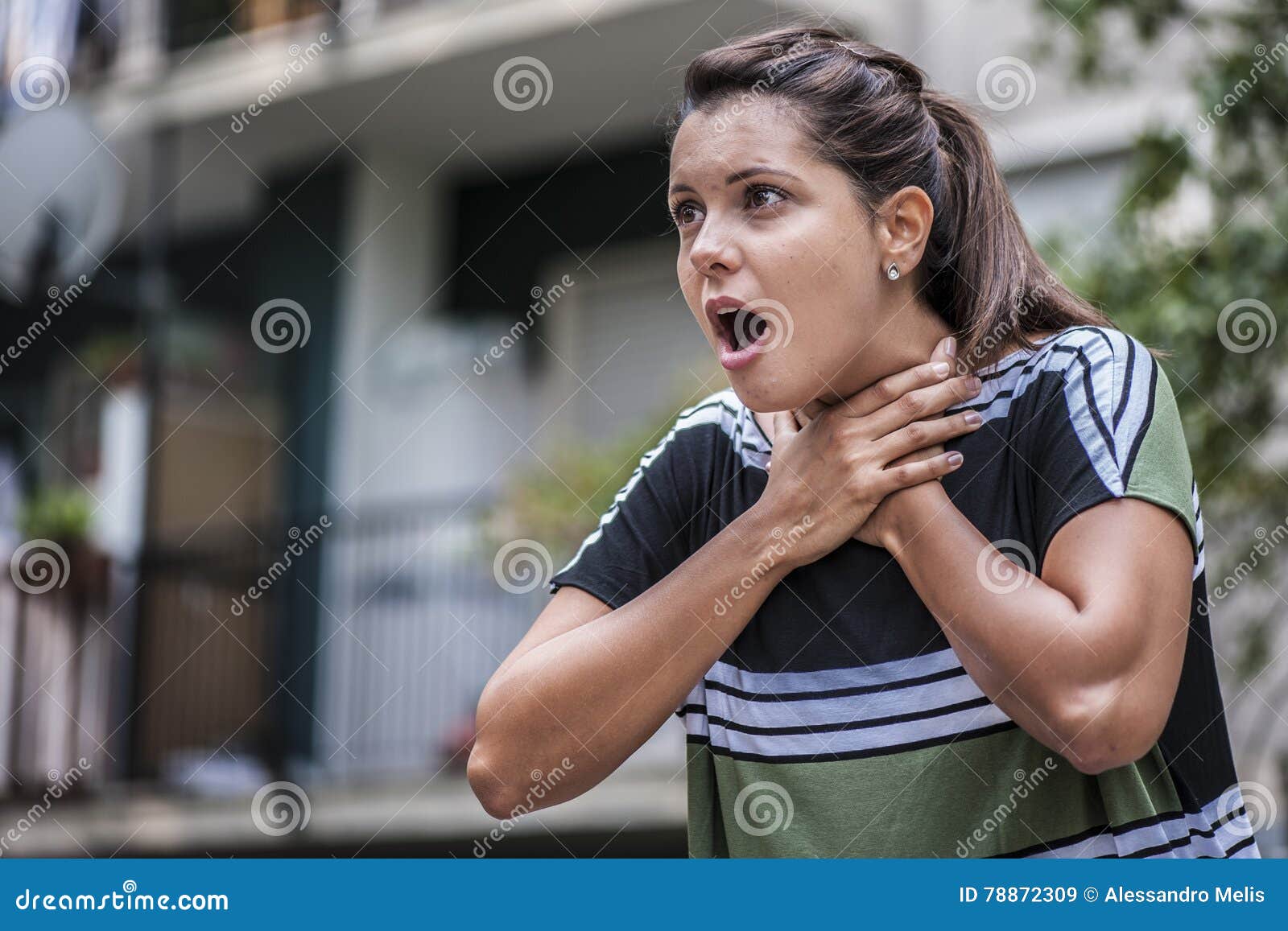 Choking. Royalty-Free Stock Photography | CartoonDealer.com #33029747