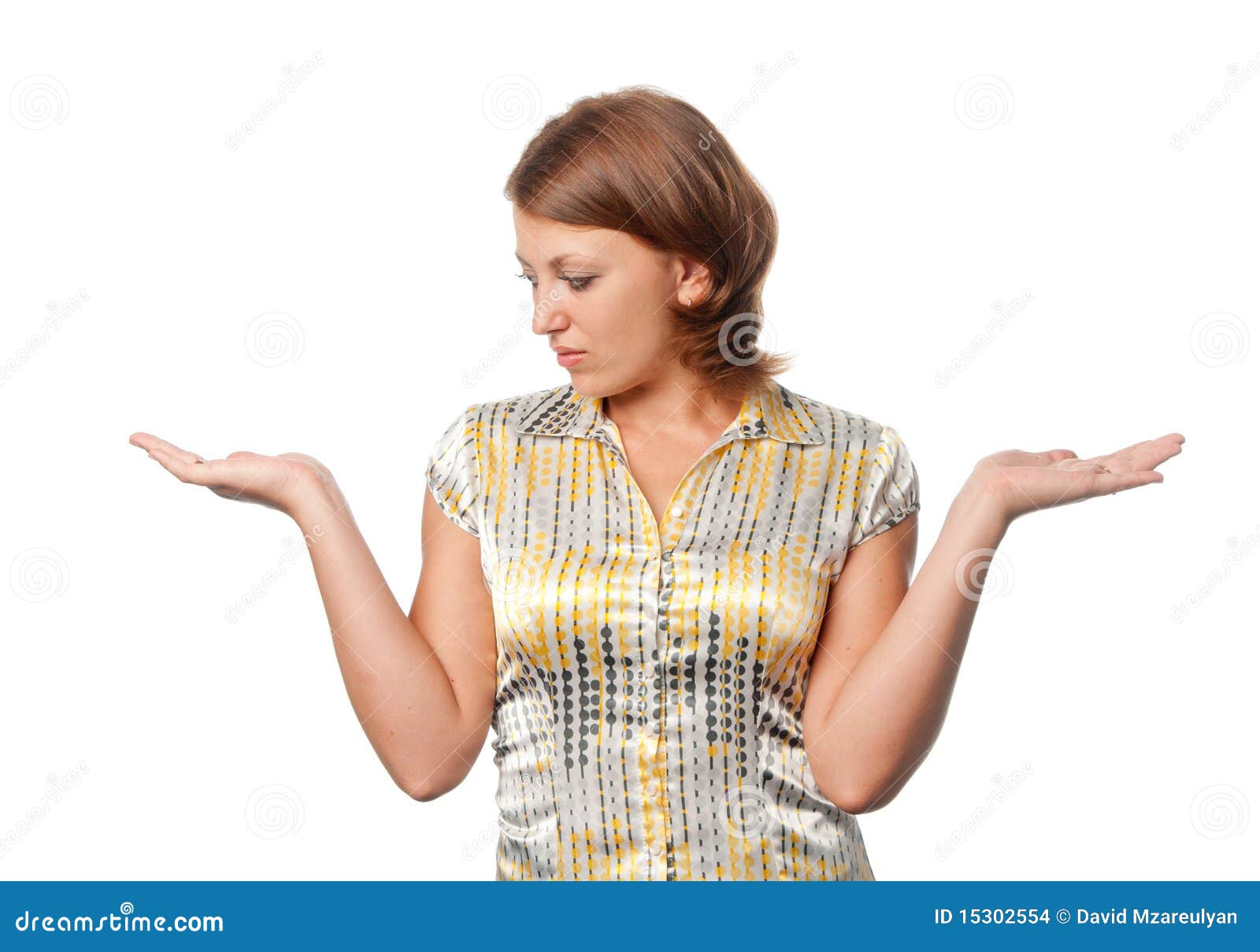 Girl chooses stock photo. Image of isolated, choose, girl - 15302554