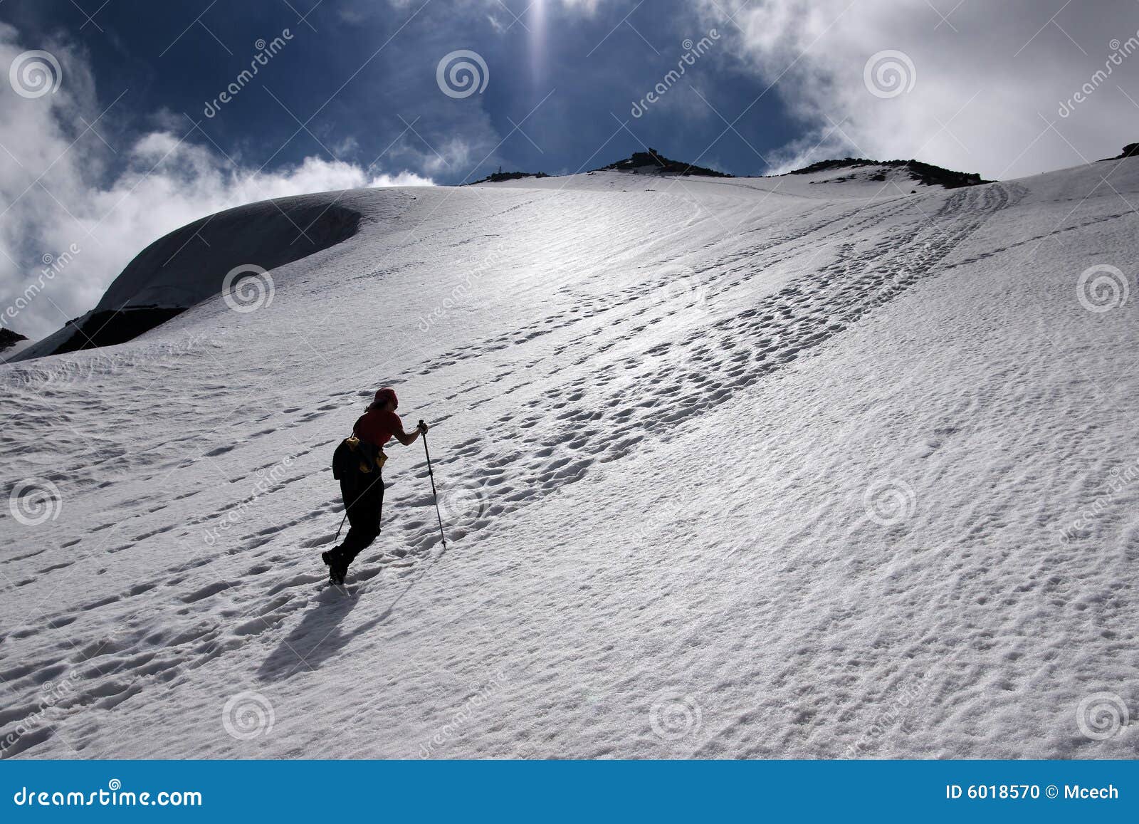Girl clambering stock photo. Image of hiking, woman, summit - 6018570