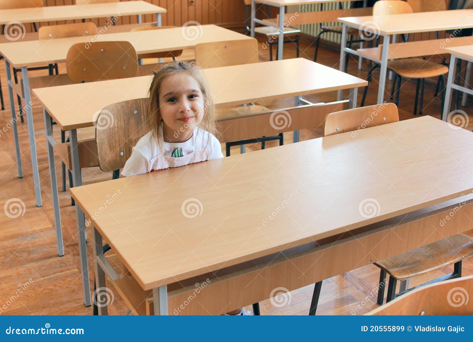 Girl in the classroom stock image. Image of learn, girl - 20555899