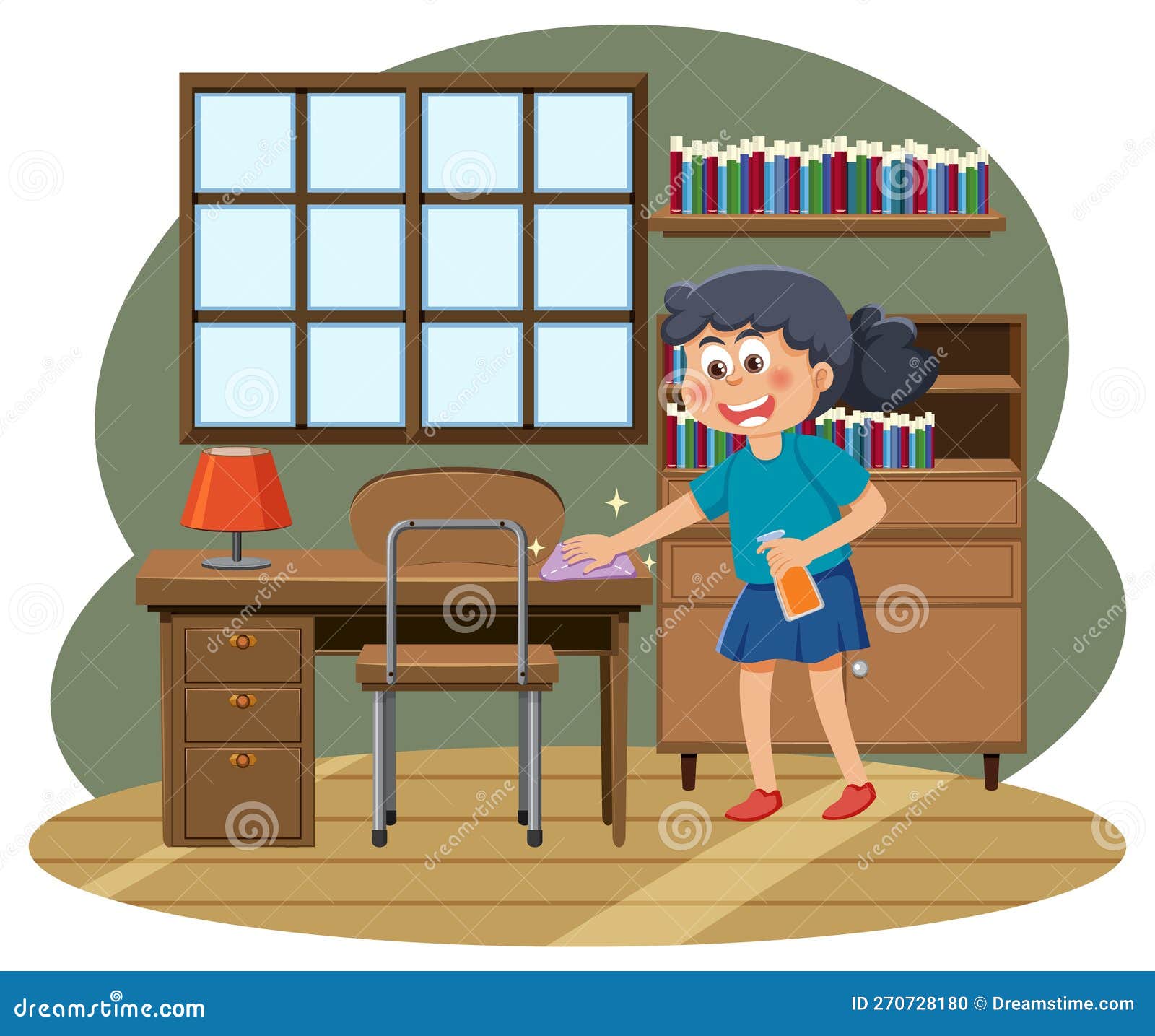 Boy Wipe Table Clip Art