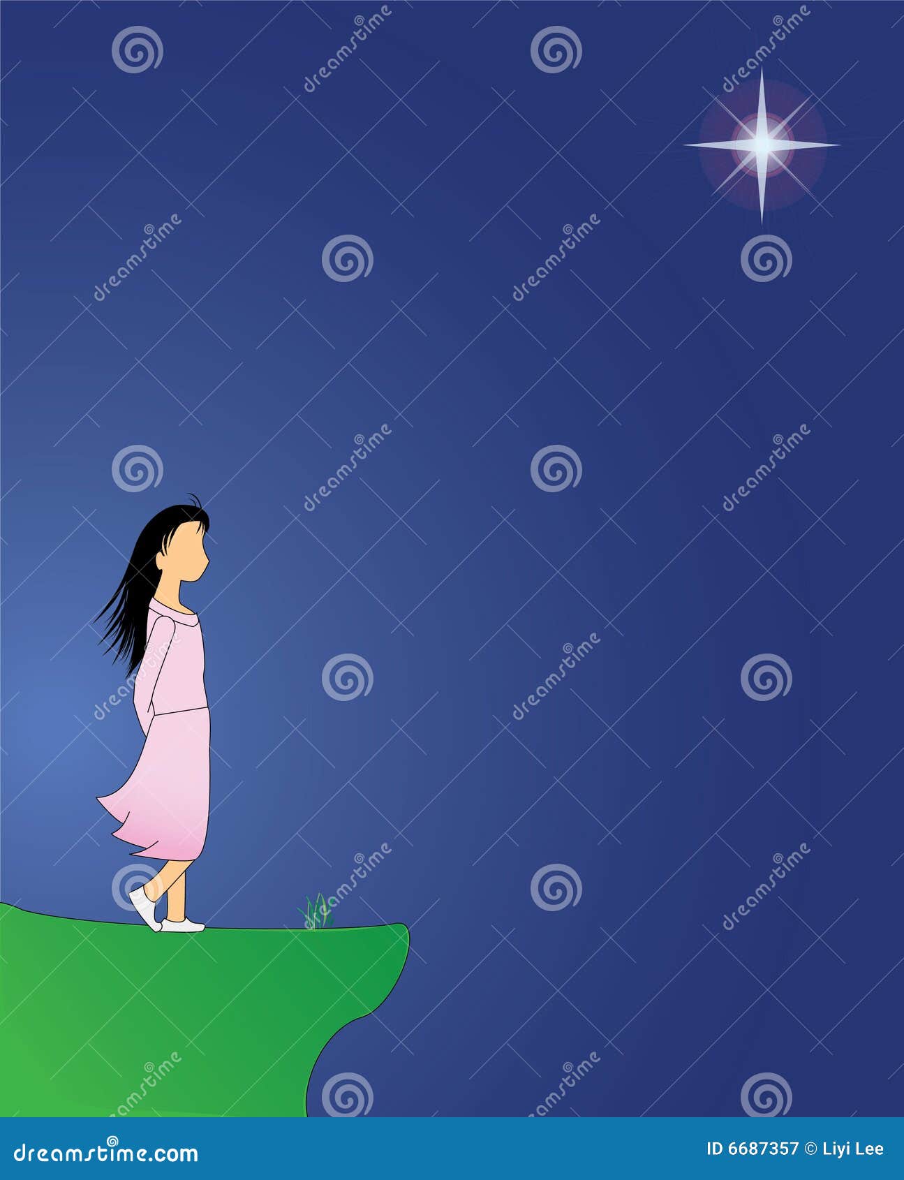 Windy Girl Sticker Pack 2 Vector Illustration | CartoonDealer.com #73017856