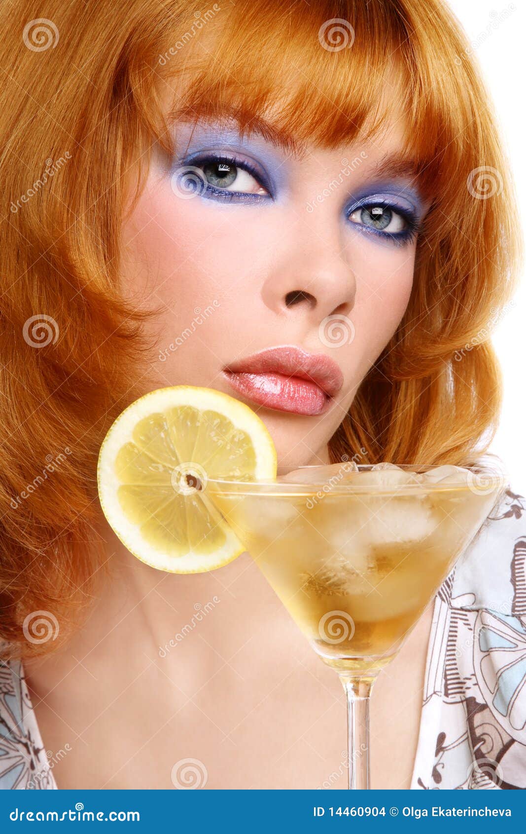 Girl with cocktail stock photo. Image of cocktail, glamorous - 14460904