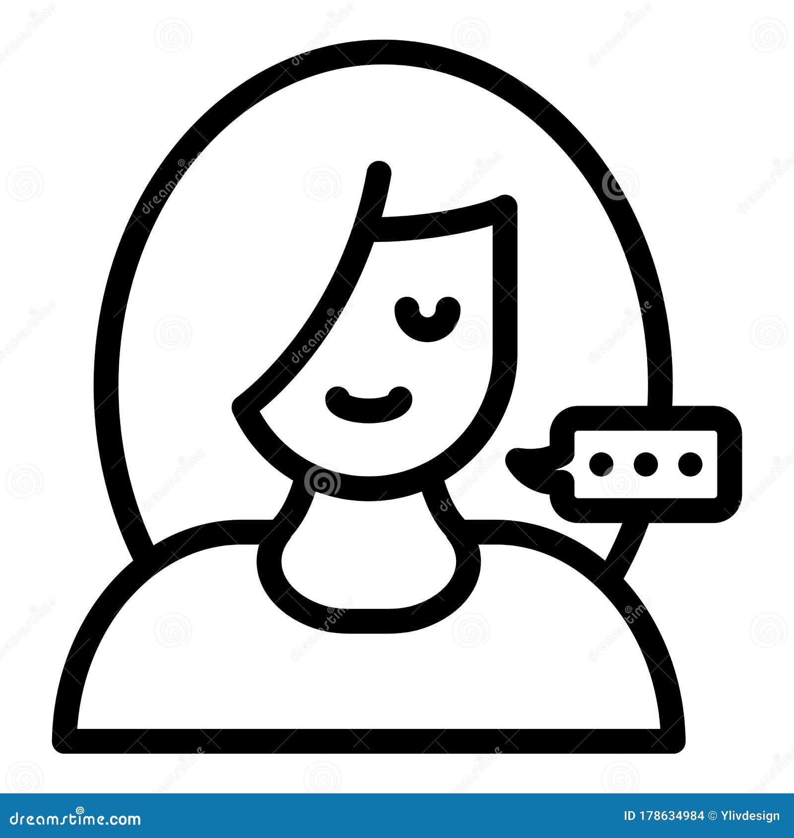 Conversational Icon. Monochrome Simple Marketing Strategy Icon For ...