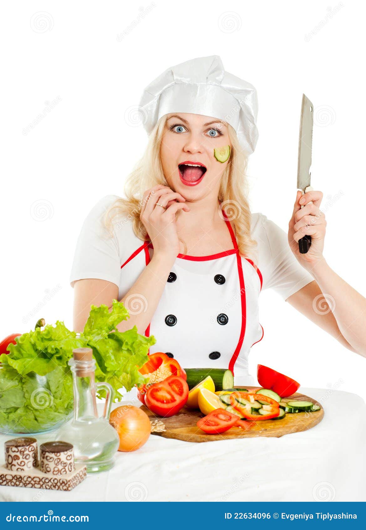 Girl cook emotional stock photo. Image of diet, happy - 22634096