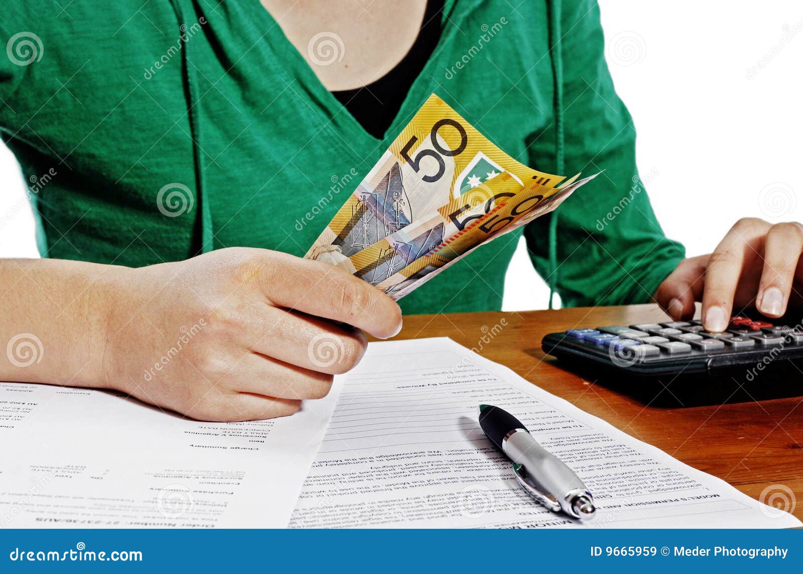 Girl counting money stock image. Image of banking, loan - 9665959
