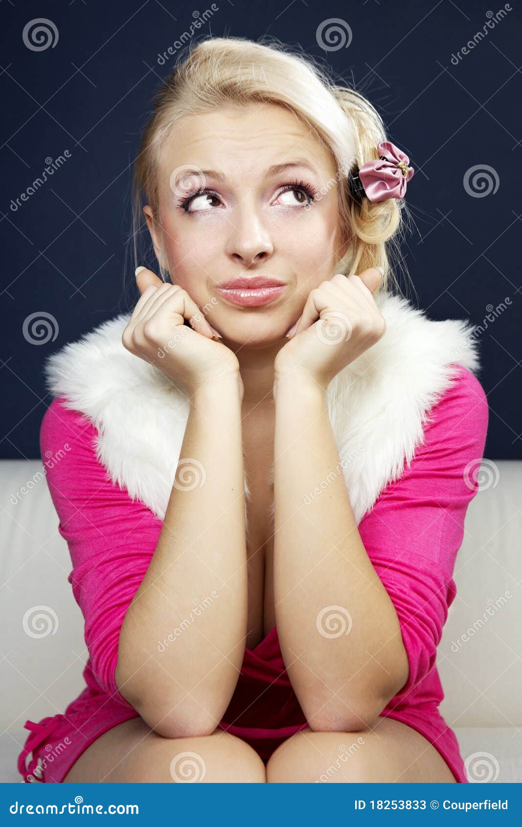 Girl with crazy face stock image. Image of crazy, pink - 18253833