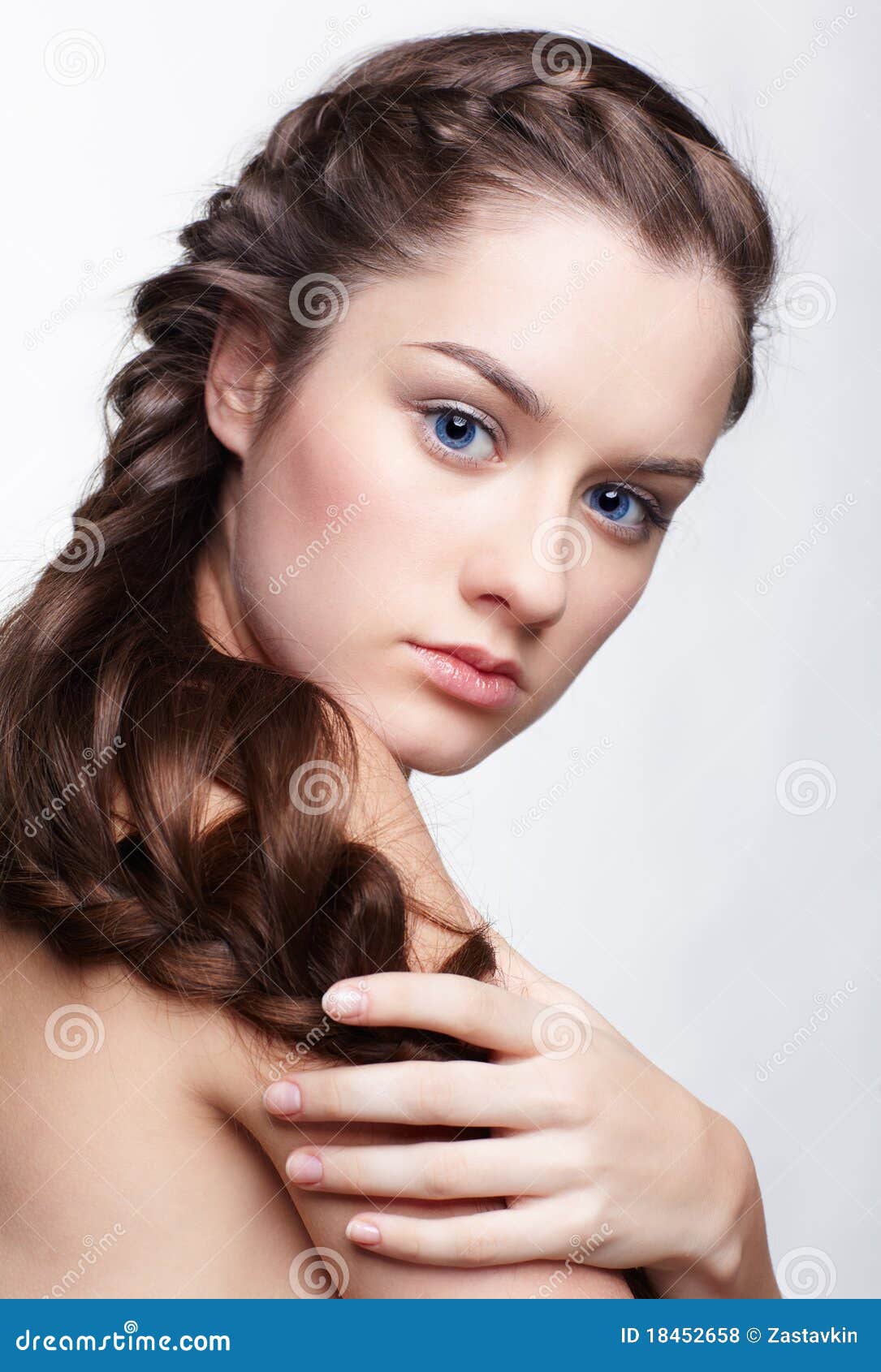 Girl with creative hair-do stock photo. Image of elegant - 18452658