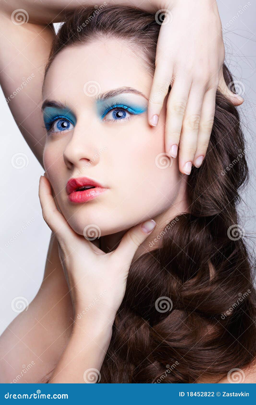 Girl with creative hair-do stock photo. Image of clean - 18452822