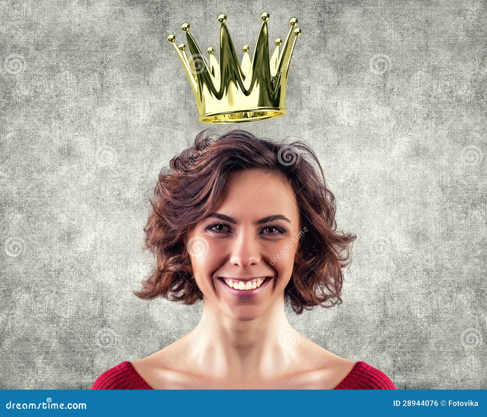 Girl with a crown stock photo. Image of glamor, gold - 28944076