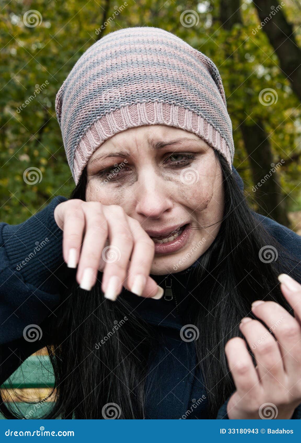 Girl crying stock image. Image of female, eyes, pain - 33180943