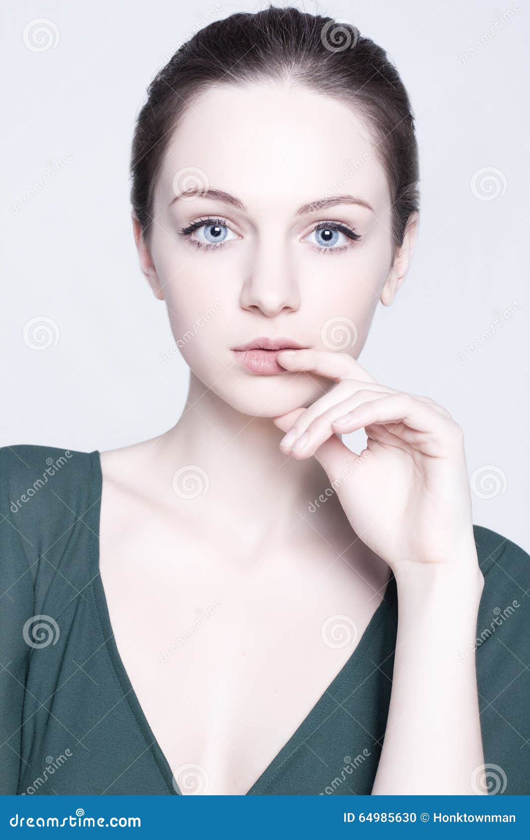 Girl Curious Wondering and Hesitating about Idea Stock Photo - Image of ...