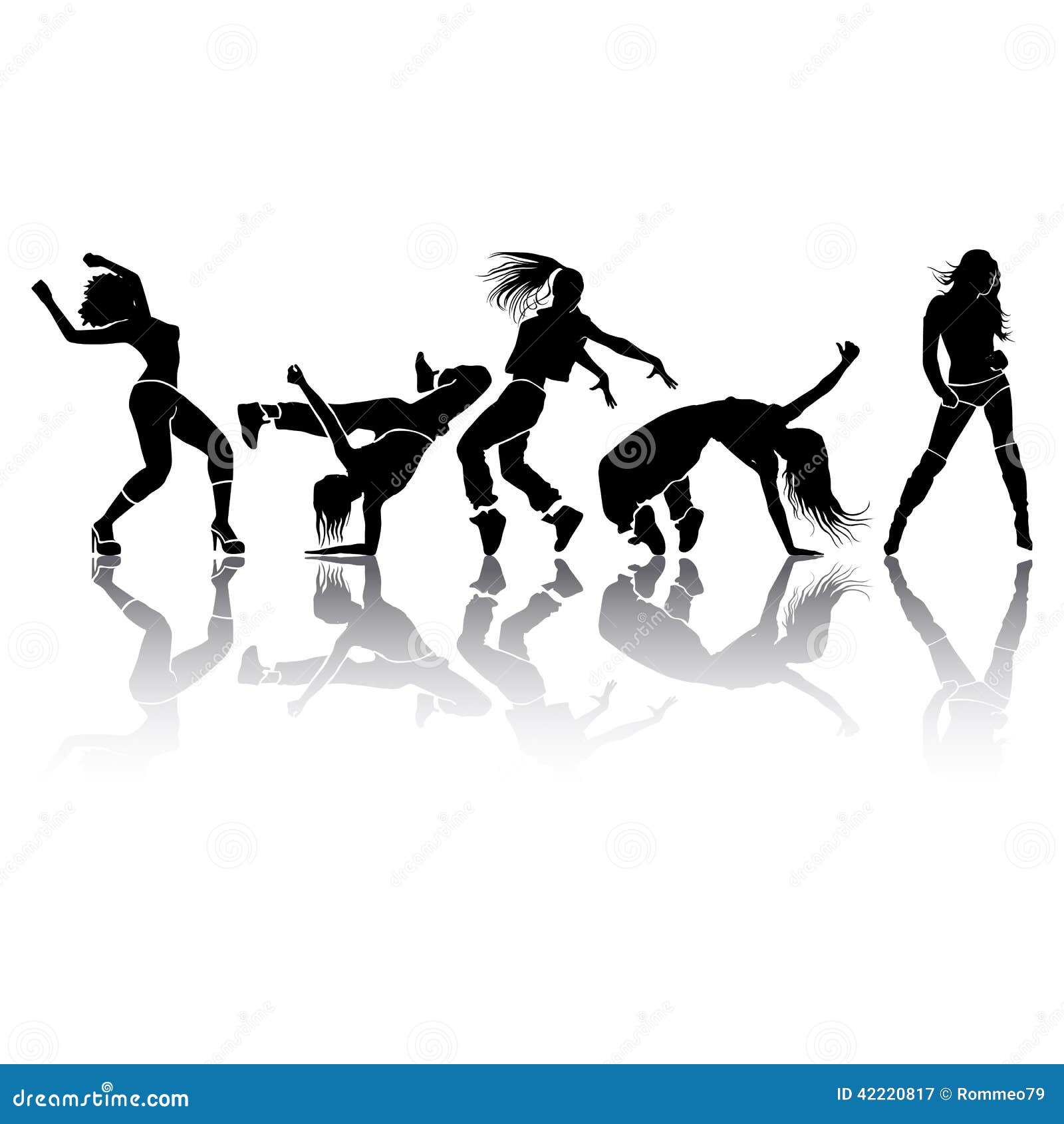 Girl dance stock vector. Illustration of party, female - 42220817