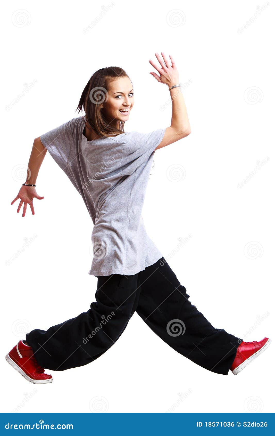 Girl is dancing stock photo. Image of isolated, lifestyle - 18571036