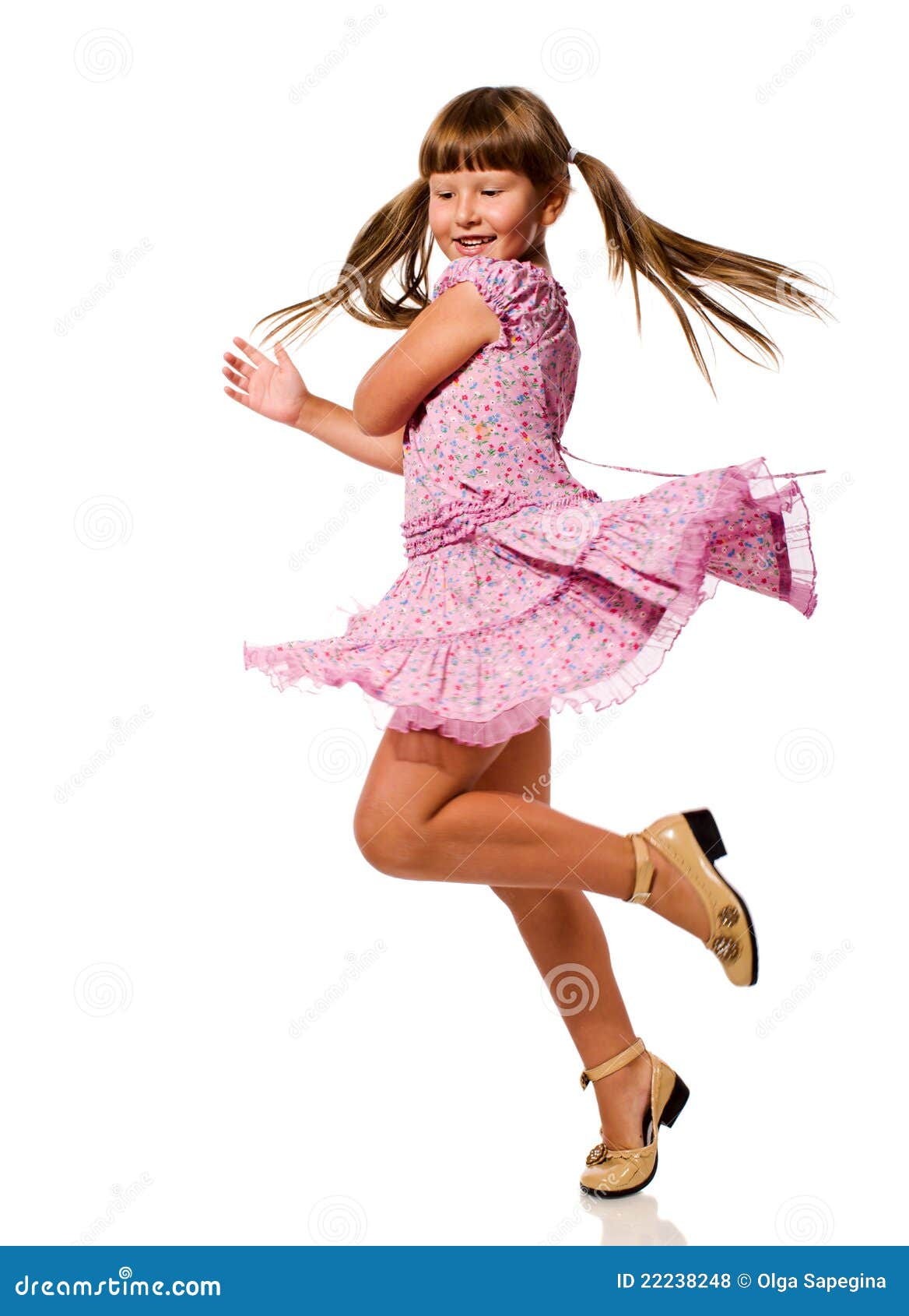 Girl dancing stock photo. Image of childhood, happiness - 22238248