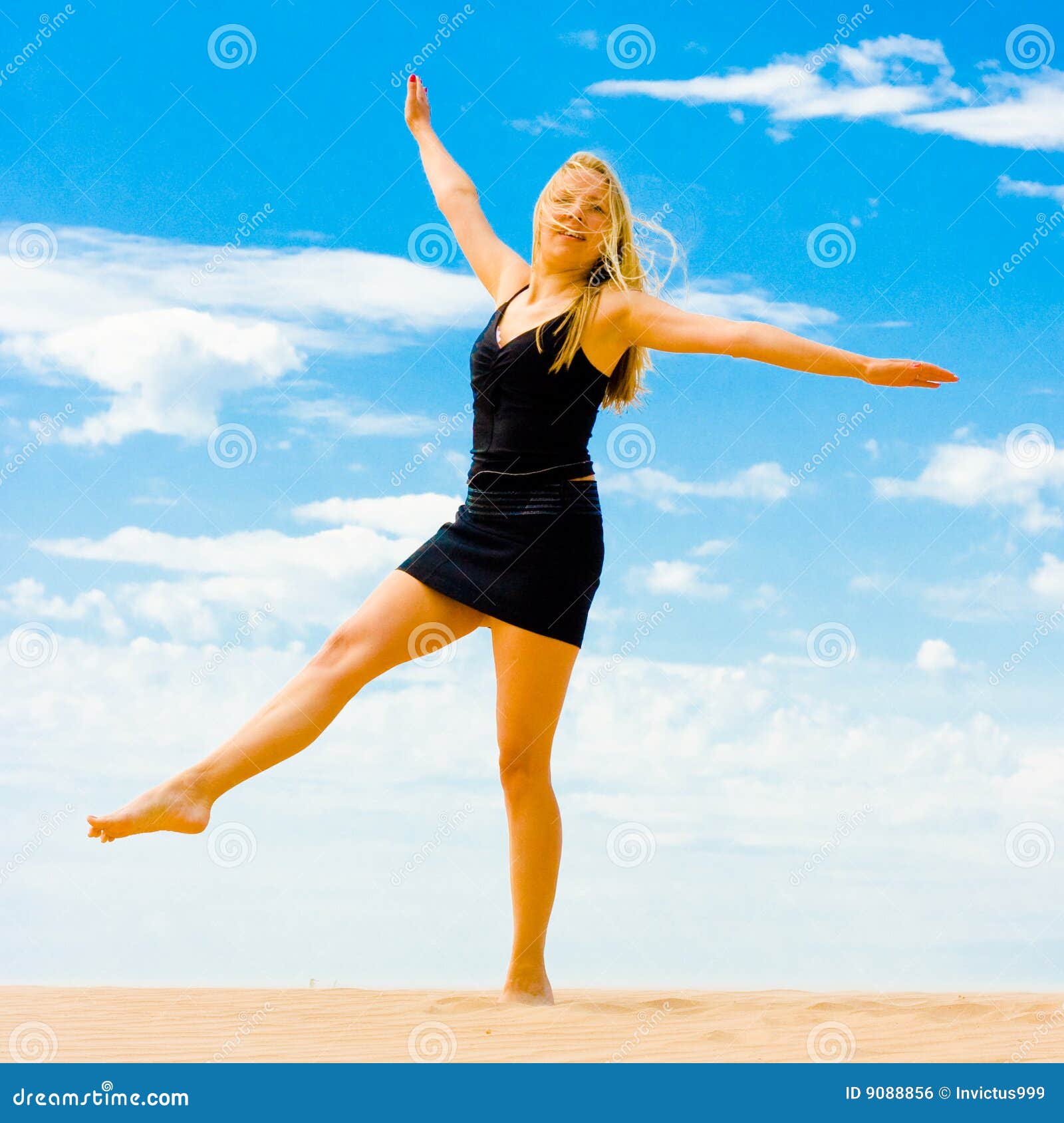 Girl dancing stock photo. Image of woman, girl, outdoor - 9088856
