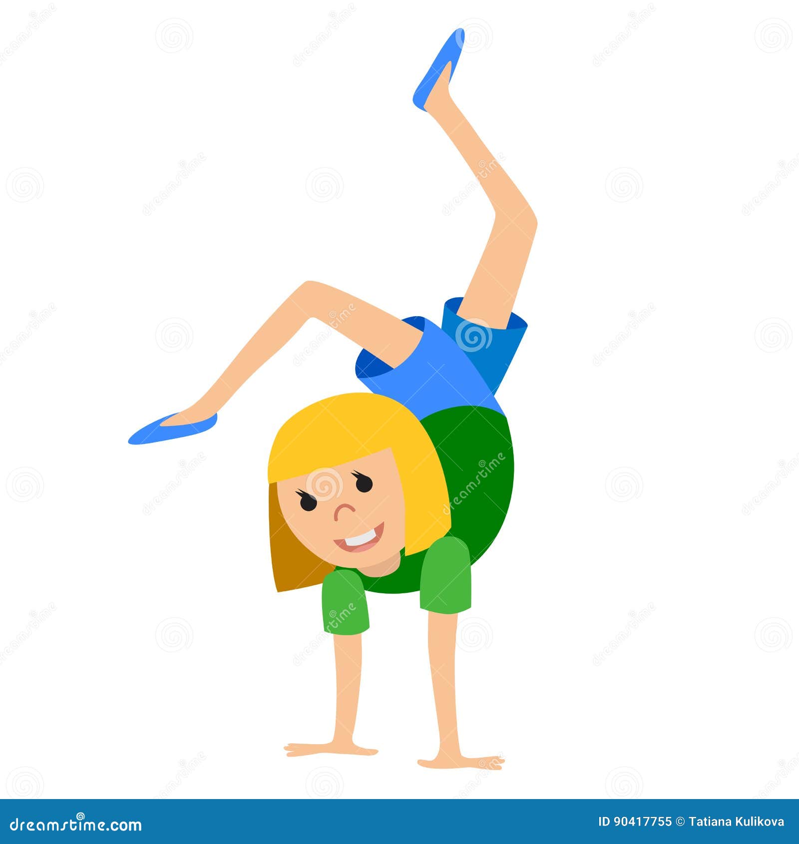 Gymnast Flip Clipart