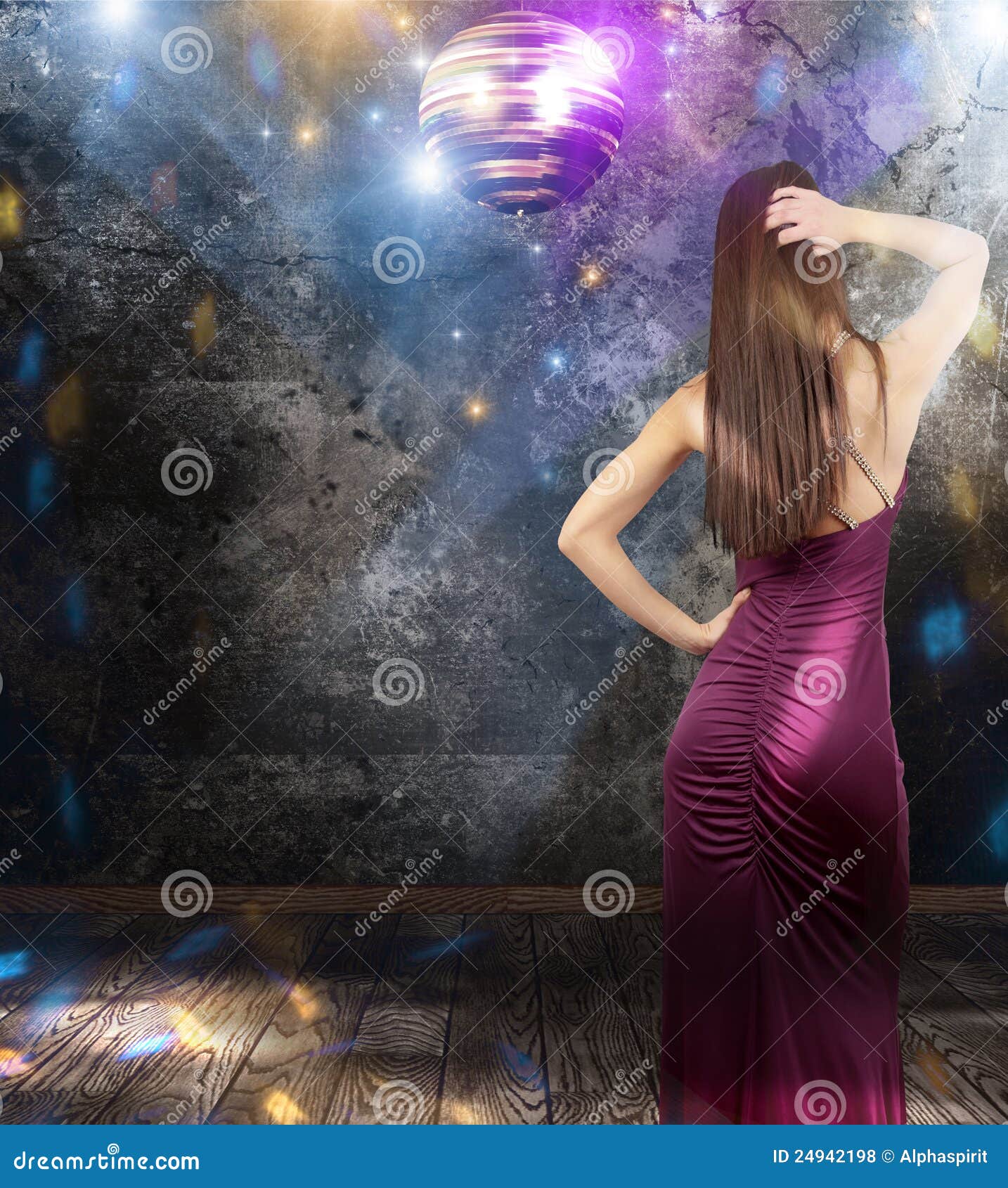 Girl Dancing in a Disco Pub Stock Photo - Image of modern, dancer: 24942198