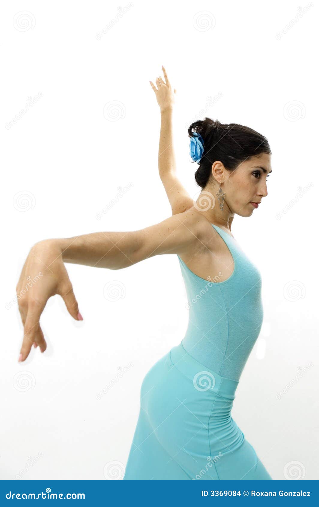 Girl dancing isolated stock photo. Image of expression - 3369084