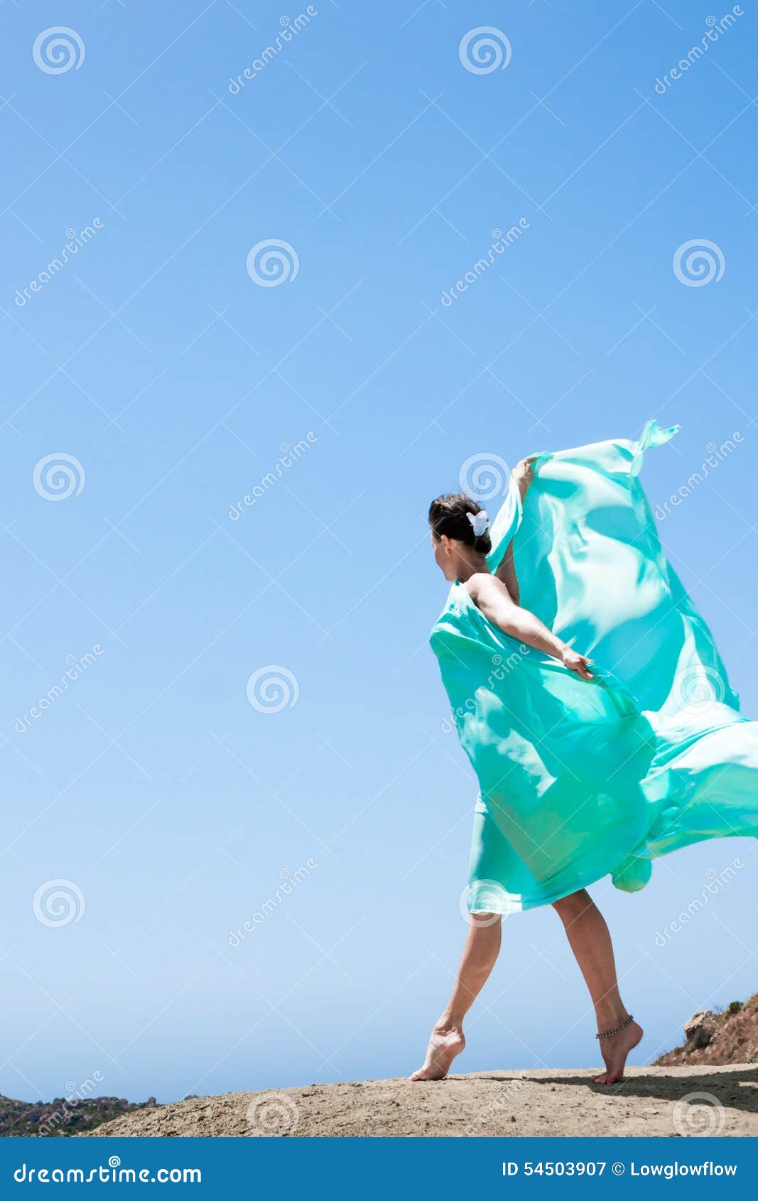 Girl dancing in the wind stock image. Image of dancing - 54503907