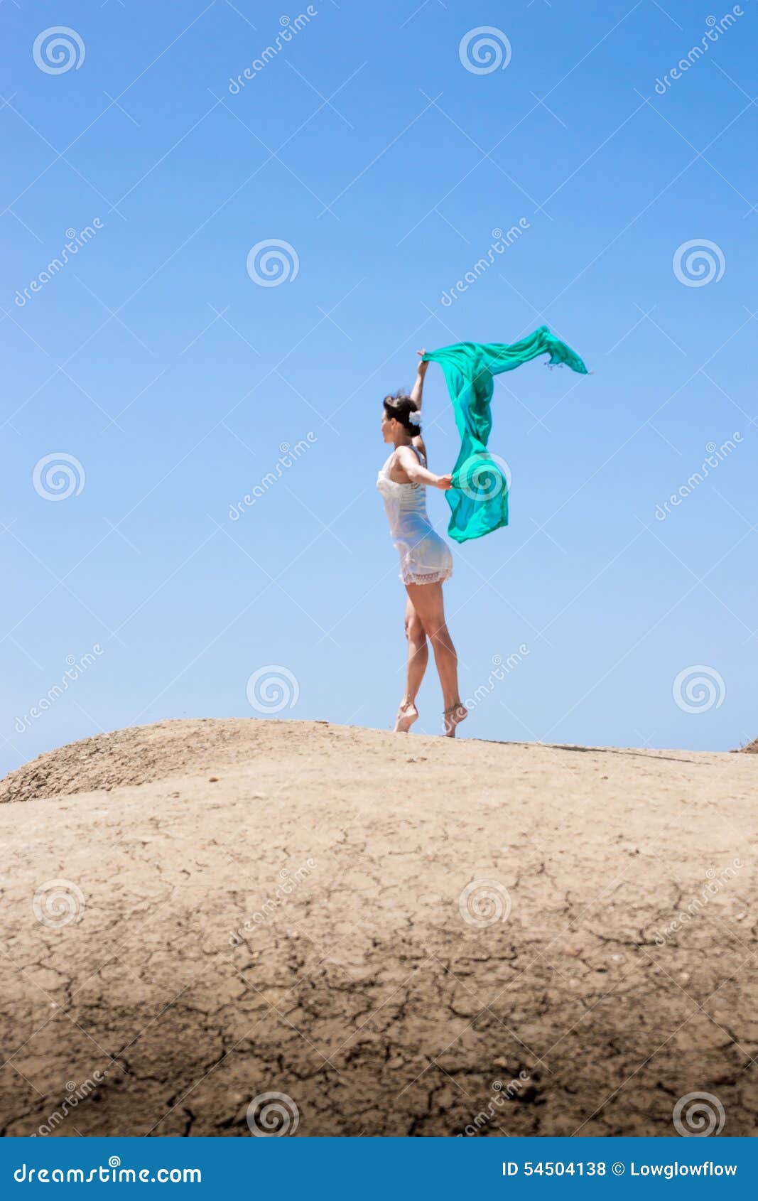 Girl dancing in the wind stock photo. Image of colors - 54504138