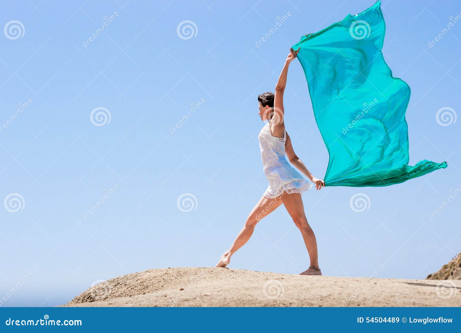 Girl dancing in the wind stock image. Image of clear - 54504489