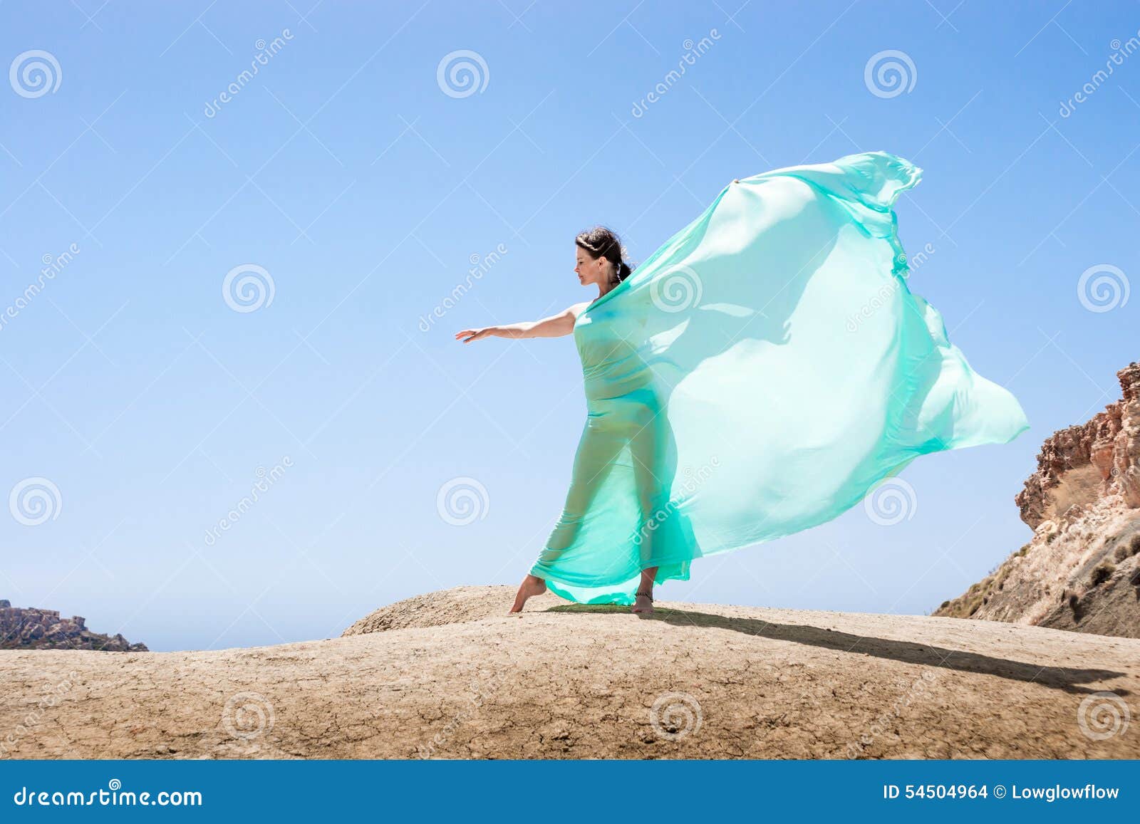 Girl dancing in the wind stock photo. Image of girl, dance - 54504964